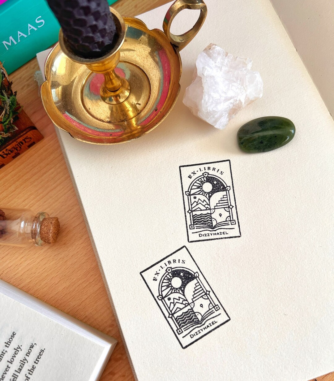 Customisable Rubber Stamp, Bookish Stamp, Personalised Rubber Stamp ...