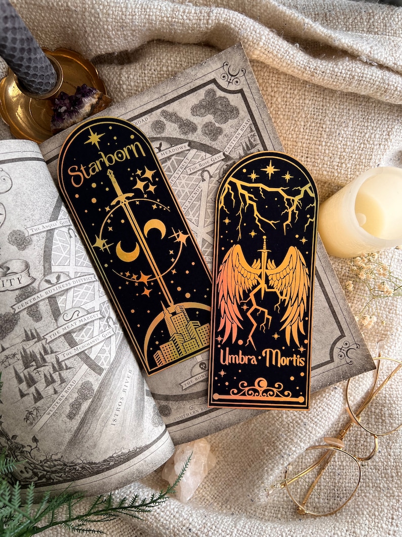 Umbra Mortis and Starborn Holographic Bookmarks, Bookmark | Book Lover ...