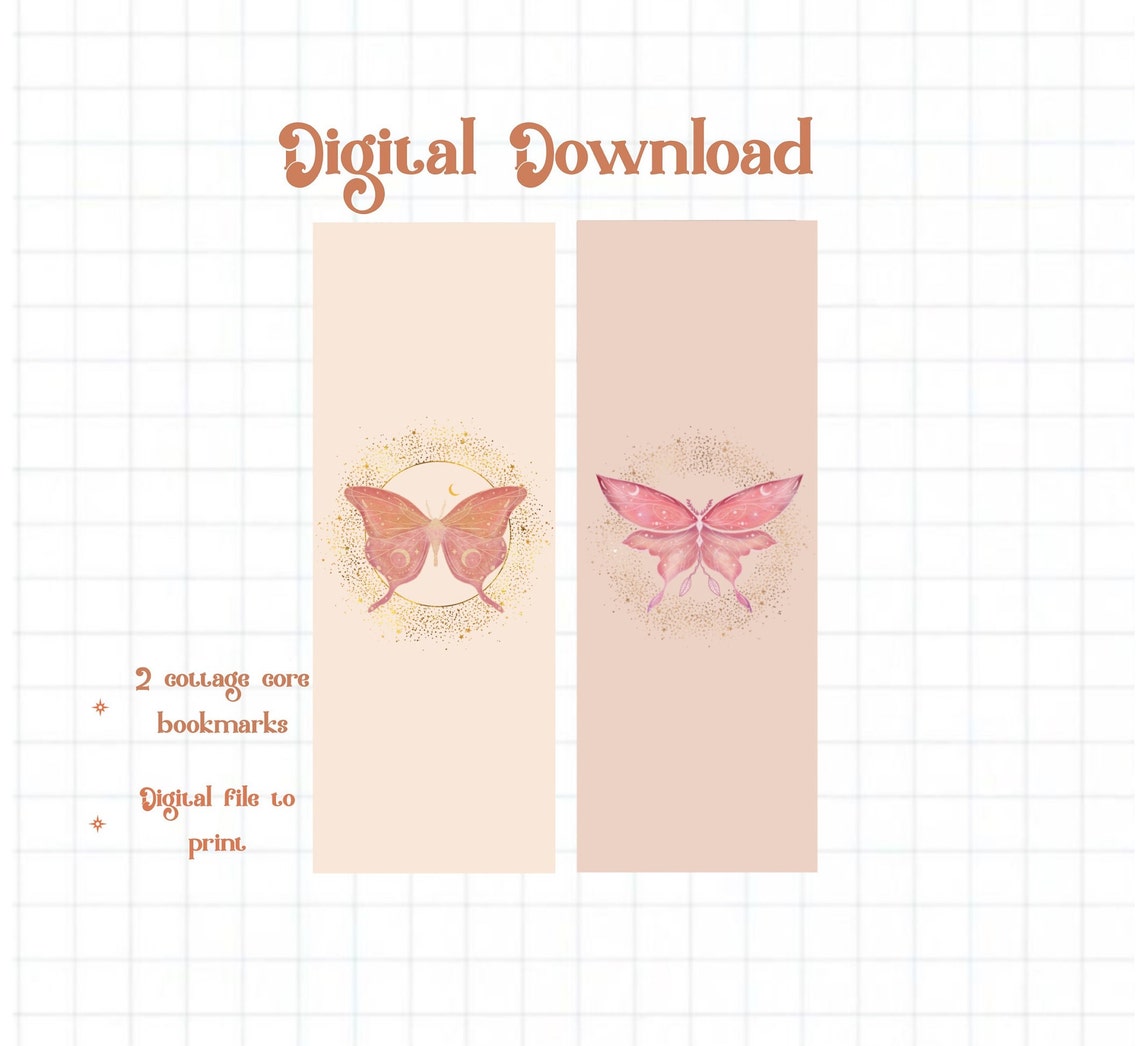 Printable Bookmarks Template,cottage Core Bookmarks, Printable ...