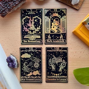Book Tropes Tarot Cards, TBR Cards,bookish Merch, Book Trope, Book ...