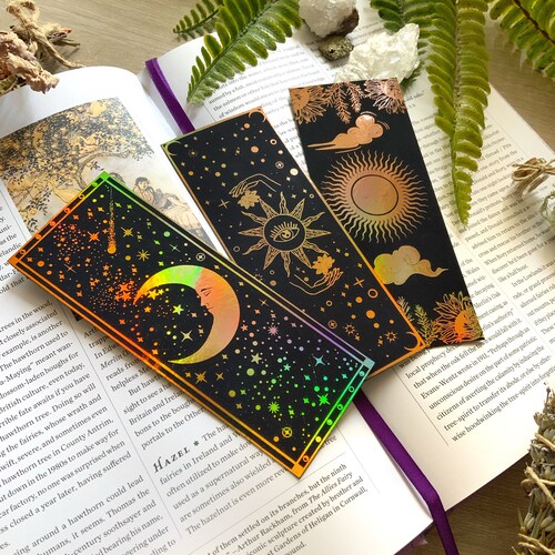 Bats and Stars Bookmark - Etsy