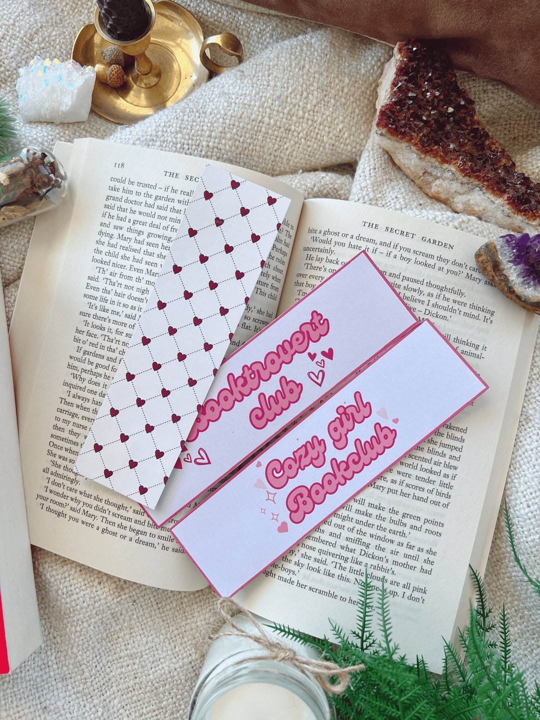 The Sad Girls Book Club Feminist Bookmark Cozy Girl Book Club Bookmark ...