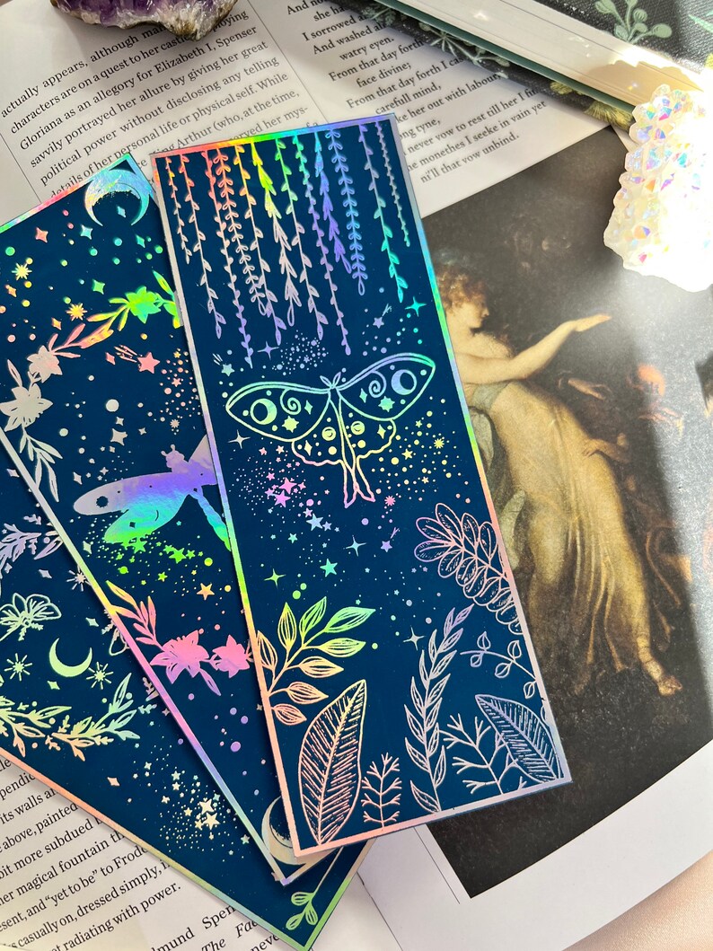 Bookmarks Set of 3,holographic Bookmarks, Holographic Bookmarks 450g ...