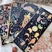 Bookmarks Spooky, Moon Bookmarks, Celestial Bookmarks Moon and Stars ...