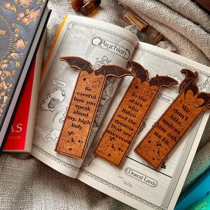Bat Boys Bookmarks, Wooden Bookmarks, Bookish Merch, Book Merch ...