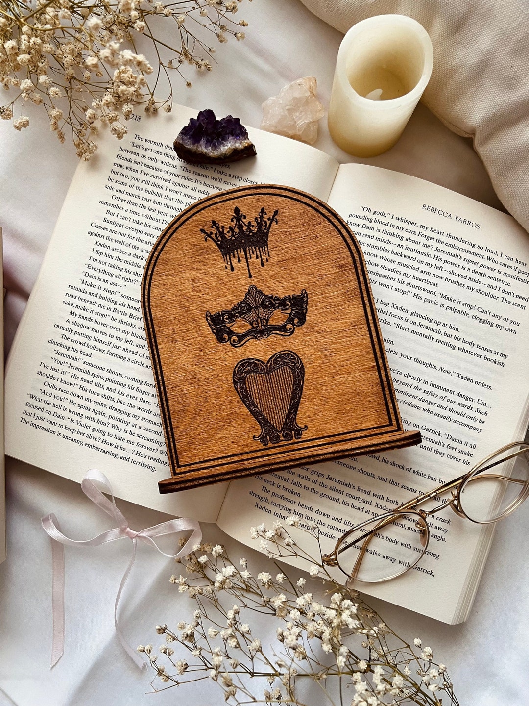 Troves Wooden Bookish Sign, Library Sign, Wooden Bookshelf Sign ...