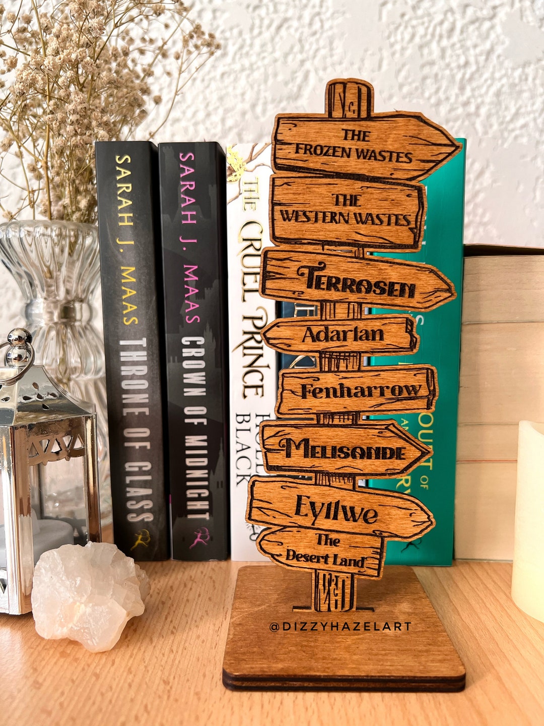 Terassen Wood Sign, Standing Wooden Signposts, Laser Engraved, Literary ...
