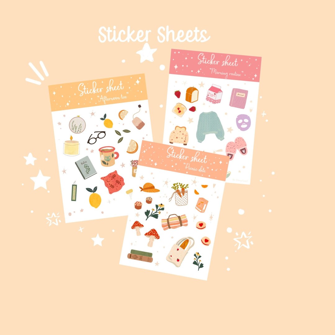Cottage Core Sticker | Bullet Journal Stickers, Planner Stickers ...