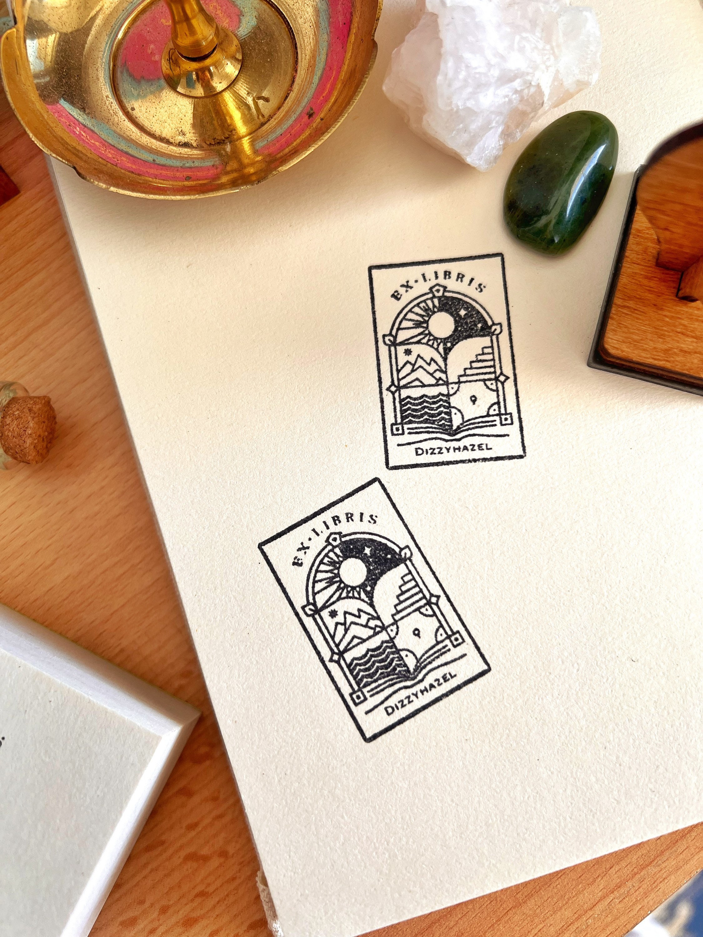 Customisable Rubber Stamp Bookish Stamp Personalised Rubber - Etsy UK