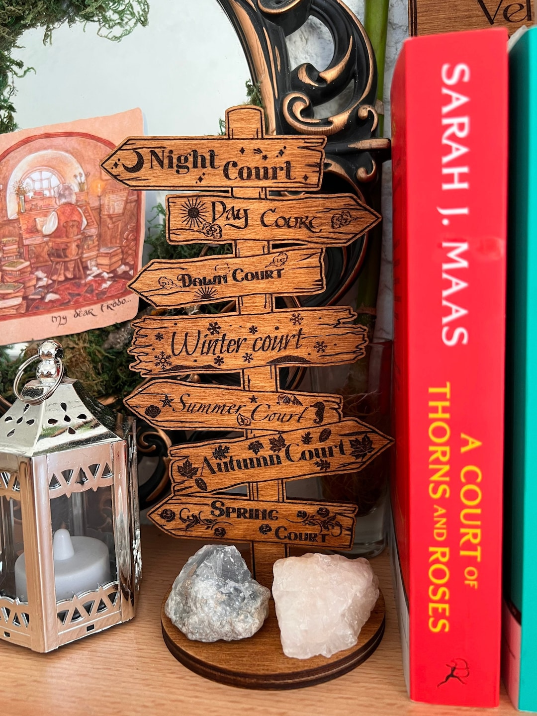 Bookshelf Decor, Bookish Accessories, Library Sign, Book Sign, Dragon ...