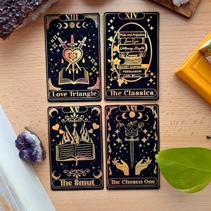 Book Tropes Tarot Cards, TBR Cards,bookish Merch, Book Trope, Book ...