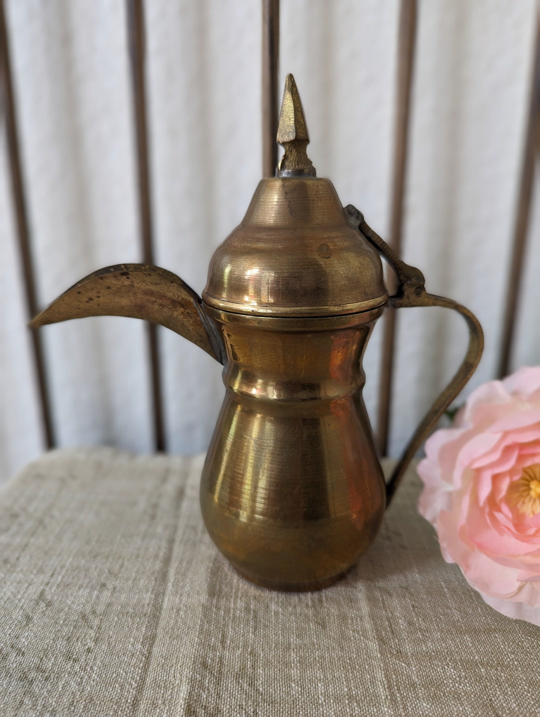 Old Dallah Pot/arabic Teapot Made of Brass Collector's Item - Etsy