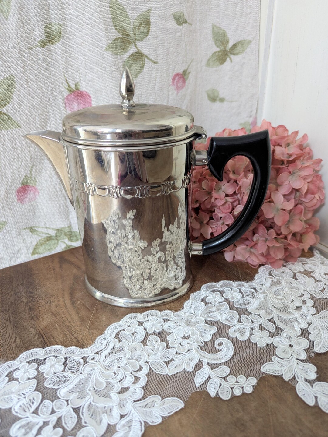 Art Deco Metal Coffee Pot - Trouvé Design - Vintage - Etsy