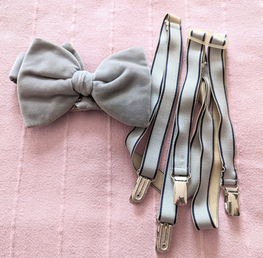 Vintage Suspenders and Bow Tie Suspenders - Etsy