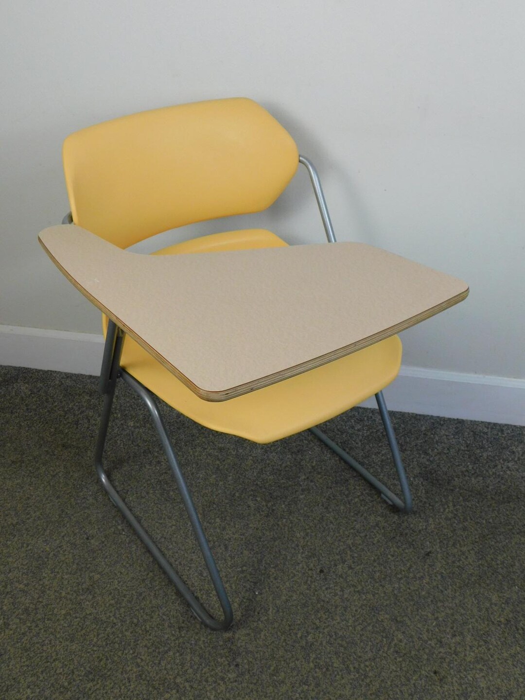 Flip Top Desk Chair Combo Table Retro Student Industrial Stackable ...