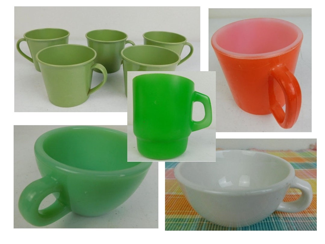 9 Vintage Retro 1950s Diner Camping Coffee Tea Hot Drink Mugs Cups ...