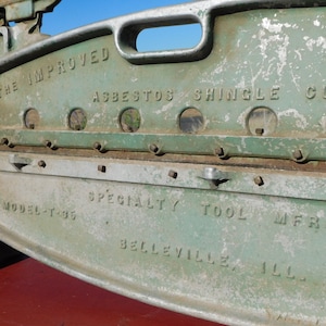 VINTAGE Specialty Tool Improved Asbestos Shingle Cutter Model F Cast ...