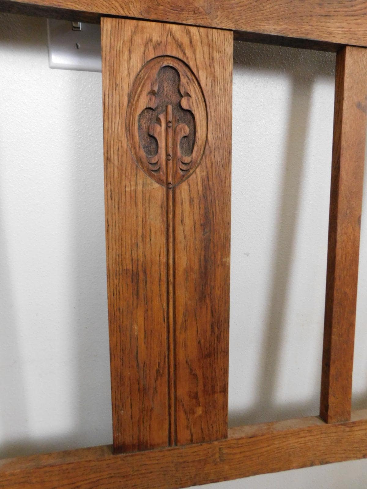 Antique Oak Full/queen Bed Frame, 1930s Mission Arts & Crafts - Etsy