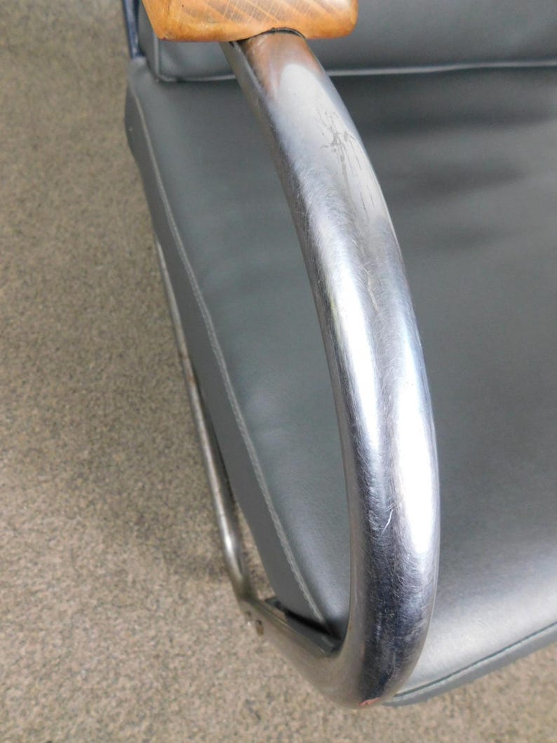 MCM 1950s Streamline Low Profile Lounge Chair Tubular Chrome Vintage - Etsy