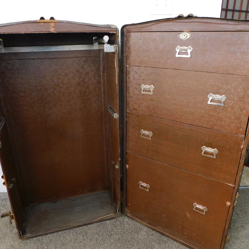 Steamer Trunk Wardrobe - Etsy