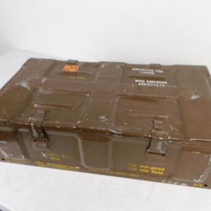 Large Industrial Heavy Duty Ammo Box 25x13x8 Chest Trunk Storage ...