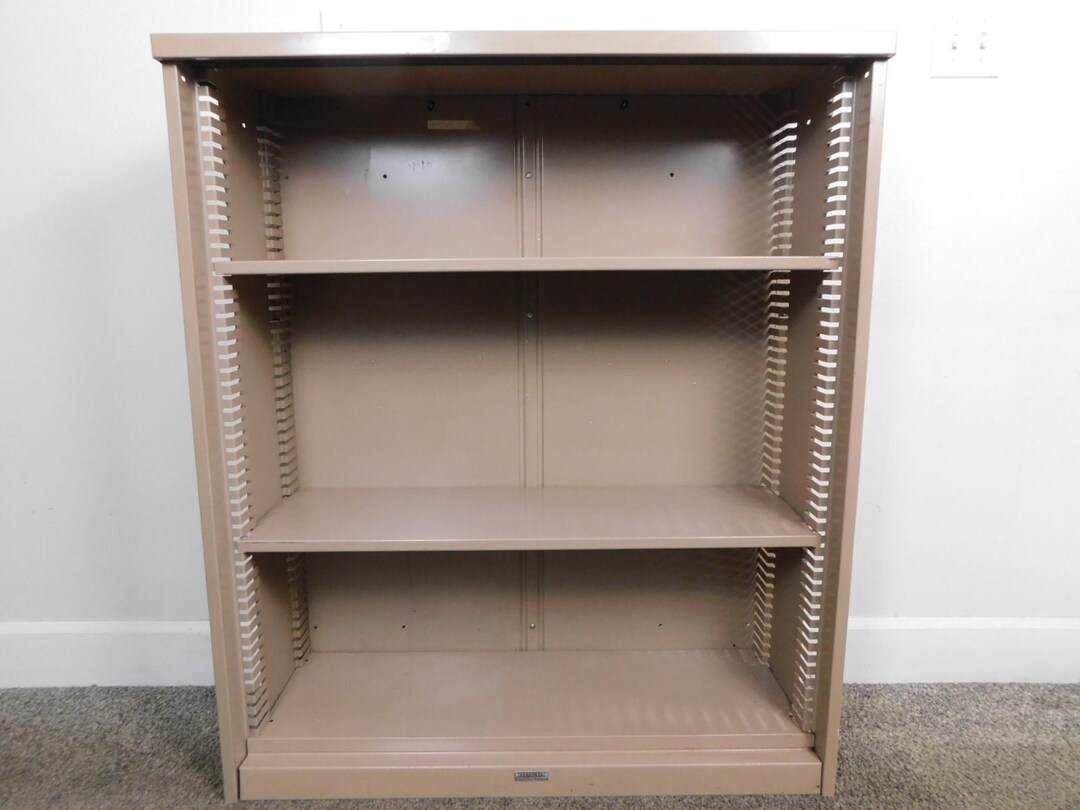 Large Steampunk Industrial Metal Adjustable Shelves Bookcase 42x36x12 ...