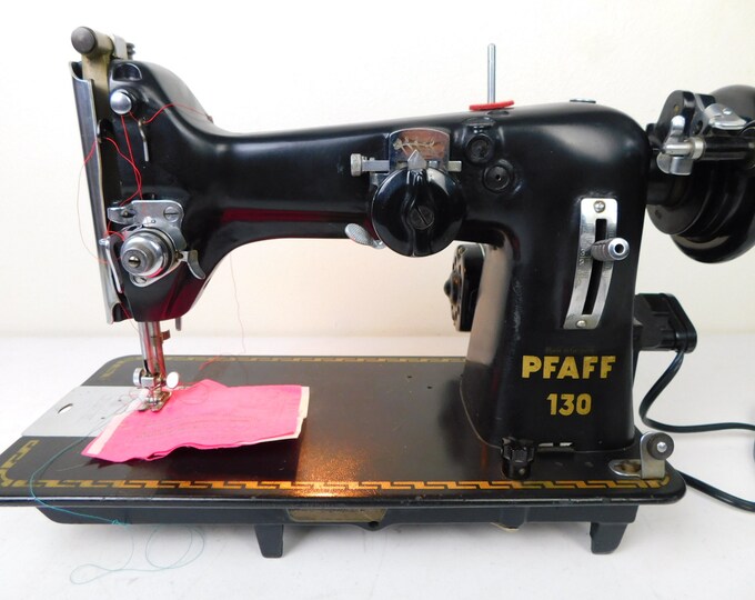 Restored WRK Vintage 1950s German Pfaff 130 Sewing Machine Multi Fabric ...
