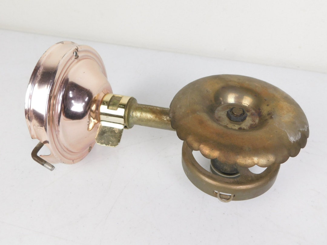 Rare Rose Copper Brass Indoor Propane Gas Light Wall Sconce Lamp Camper ...