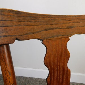 Small 1890s Antique Bentwood Solid Dark Oak Rocking Rocker or Side ...