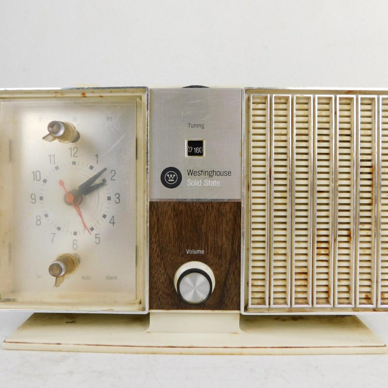 1960s Clock Radio - Etsy