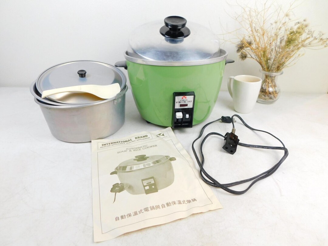 VG Retro 1970s Avocado Green Automatic Soup & Rice Cooker Complete Soup ...