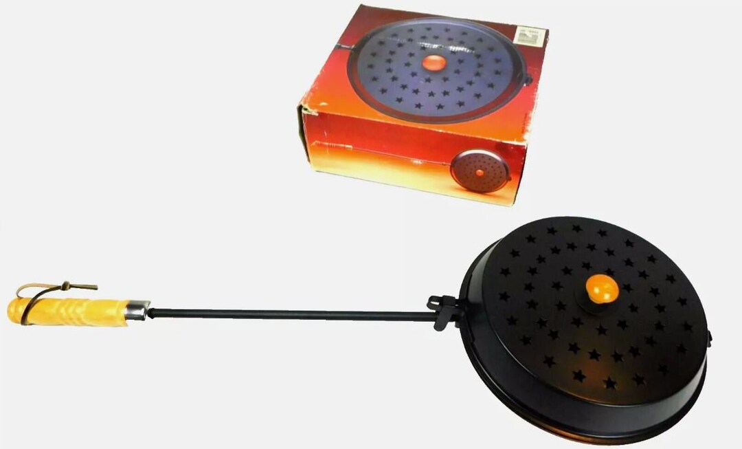 NOS Old Fashioned Fireplace Fire Pit Popcorn Maker Portable Camping ...