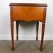 Mid Century Traditional Oak Flip Top Swing Door Sewing Machine Table ...