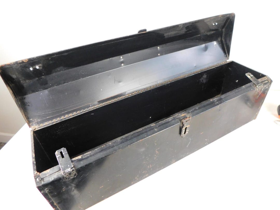 Machinist Toolbox 32" W Rod Lock Lathe Chest With 2 Handles Vintage ...