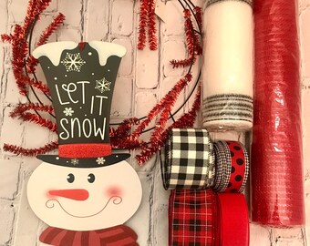 Christmas Wreath Kit - Etsy