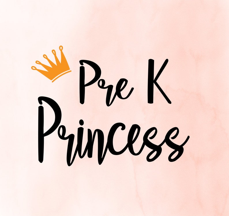 Pre K Princess Svg, Princess PNG, Princess DXF, Pre K Princess Cricut ...
