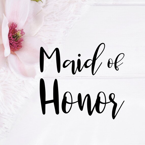 Maid of Honor SVG Wedding SVG Wedding Cut Files SVG for | Etsy