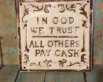 Cash only sign | Etsy