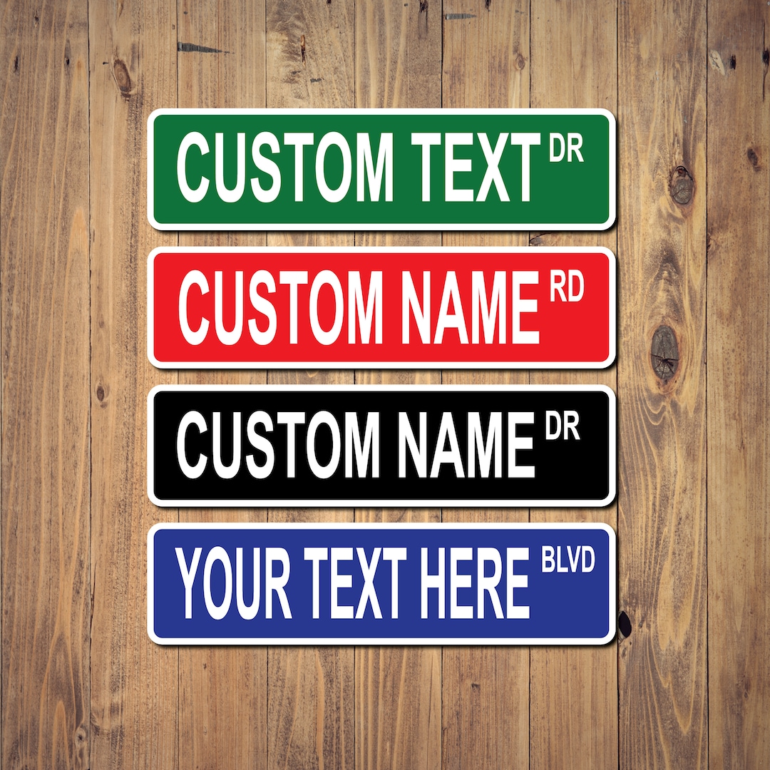Custom Street Sign, Family Street Sign, Personalized Street Sign, Make ...