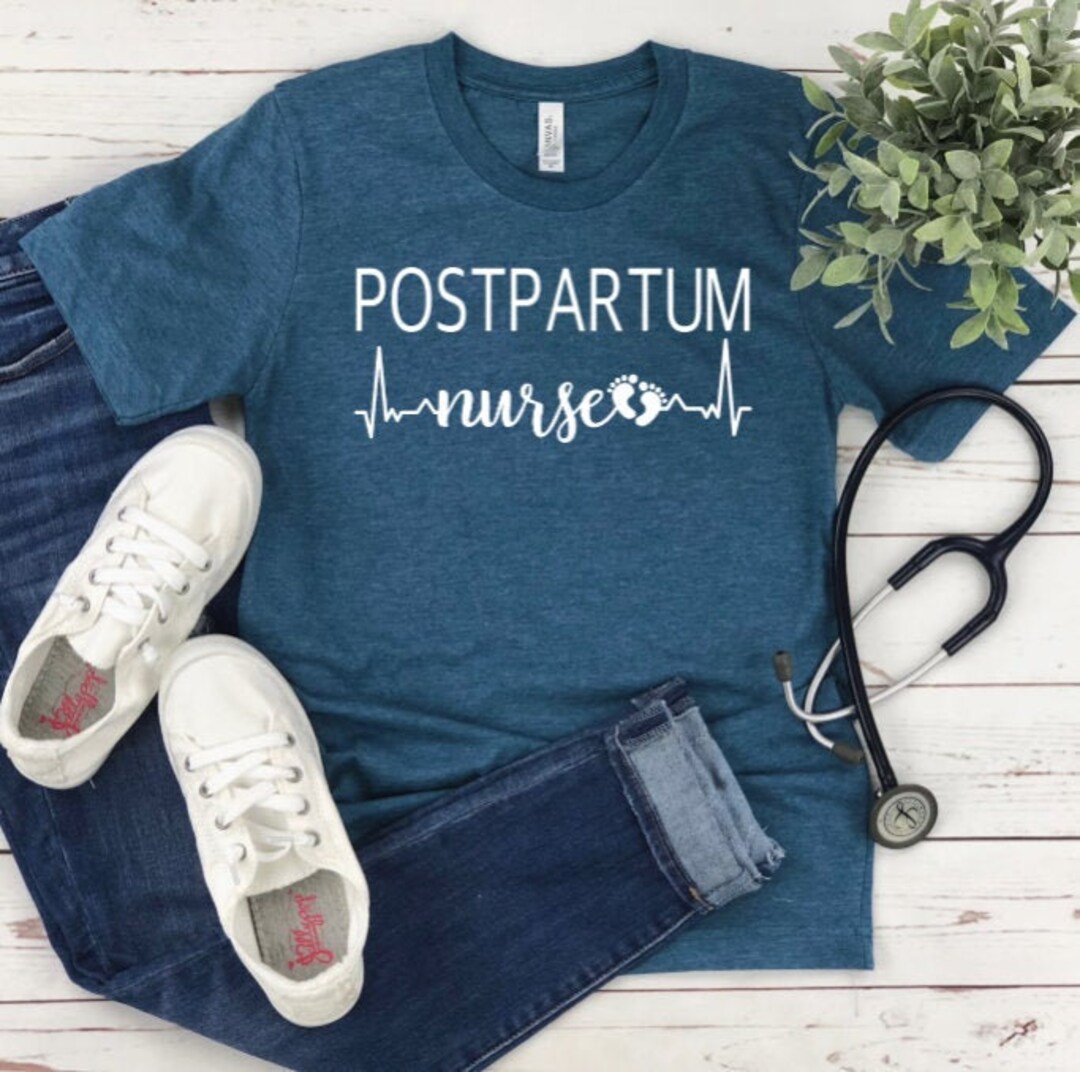 POSTPARTUM Nurse Shirt,mom Baby Nurse,postpartum Nurse Shirt,nurse ...
