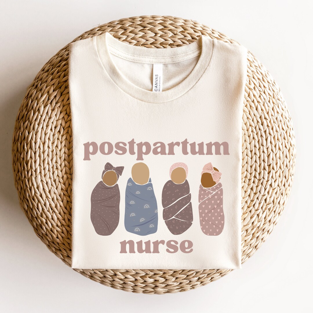 Postpartum Nurse Shirt, Mom/baby Nurse Shirt, Swaddled Shirt, Nurse ...