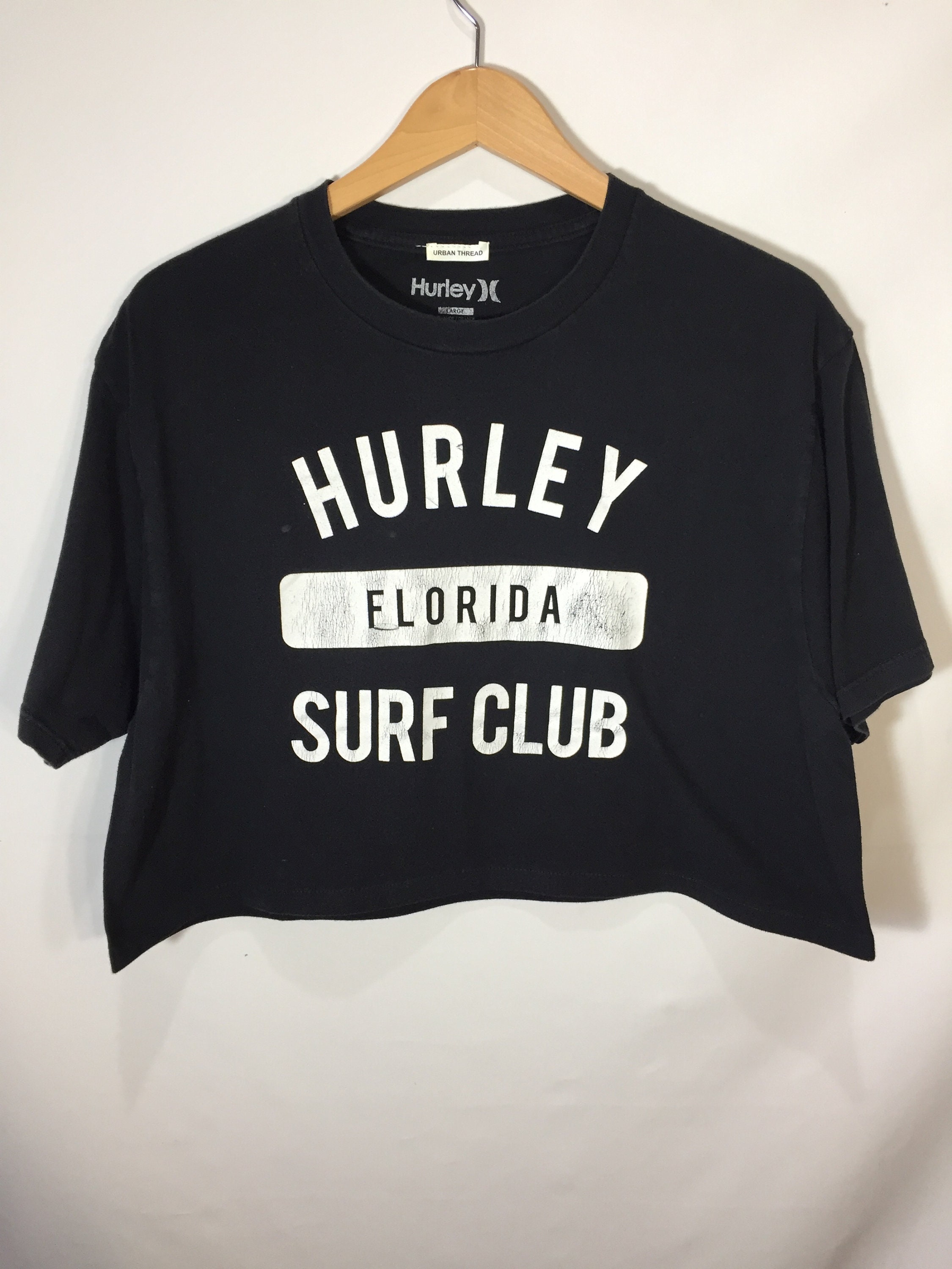 MEDIUM Hurley Surf Club Cropped Tee - Etsy España