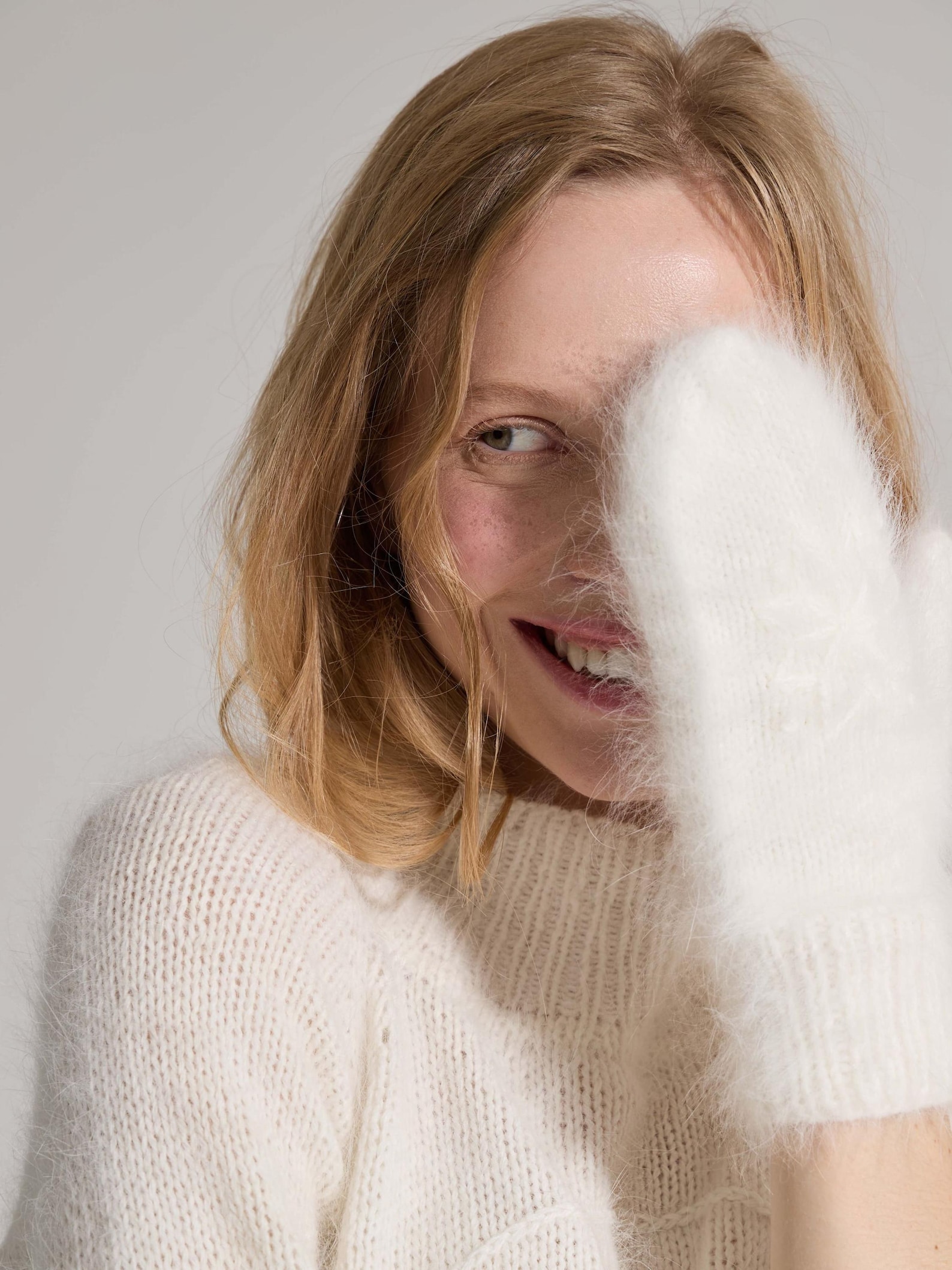 Gloves From Premium Angora Wool - Embroidered Hand-knitted Gloves in ...