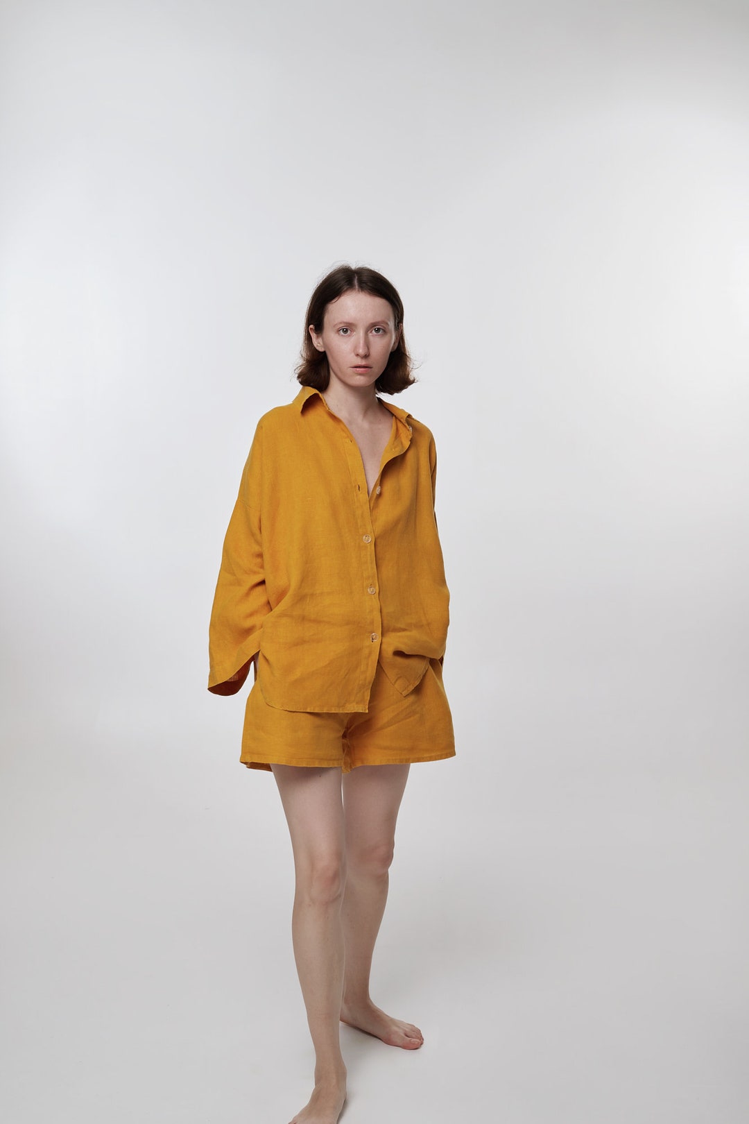 Nature-inspired Retreat Wear - Oversized Lounge Set Women - Linen ...