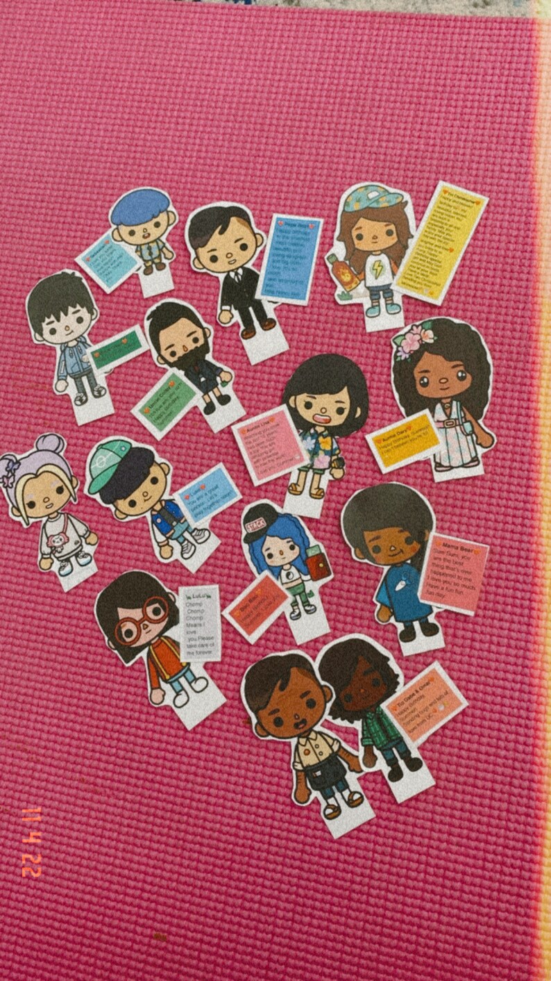 Toca Boca World 49 Characters Printout Cutout toca Boca - Etsy Australia