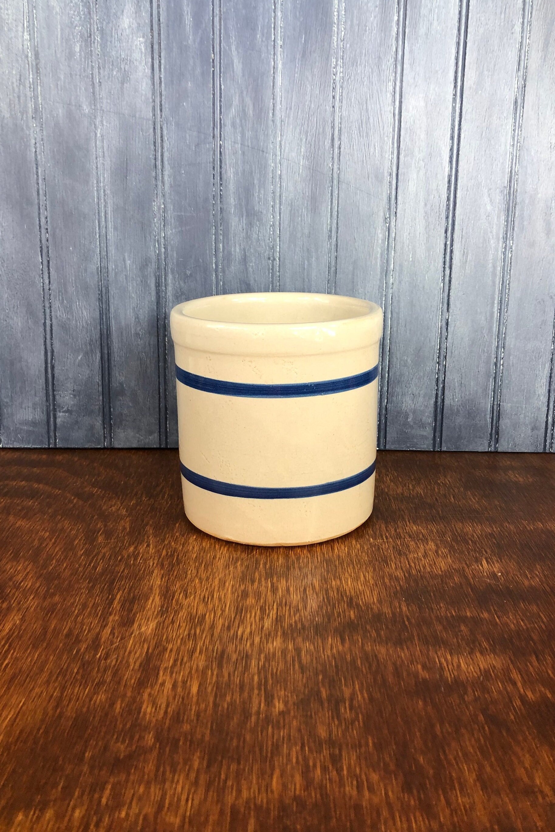 Vintage Robinson Ransbottom of Roseville Ohio Blue Striped - Etsy