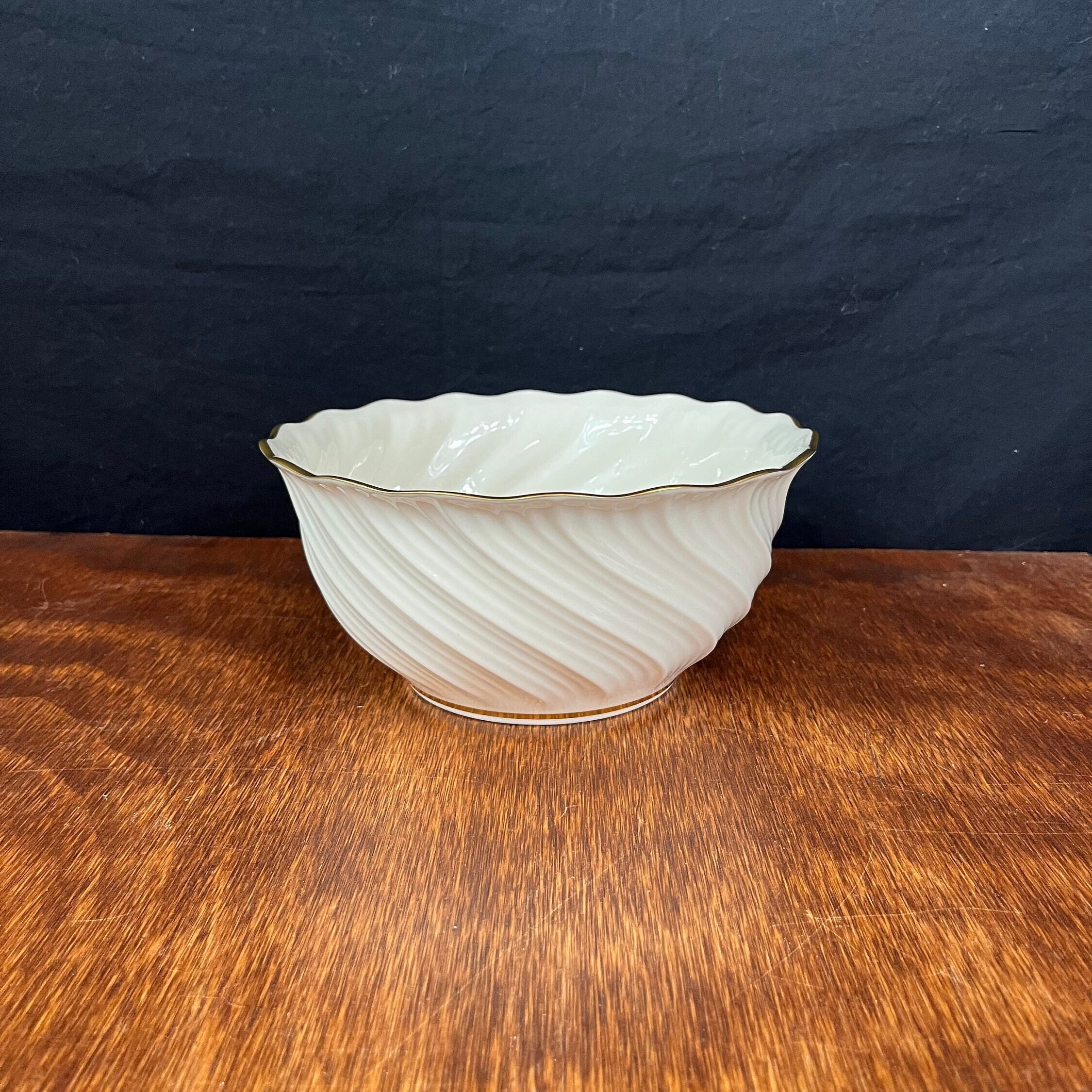 Vintage Lenox China 8" Serving Bowl - Richmond Collection - Swirl ...