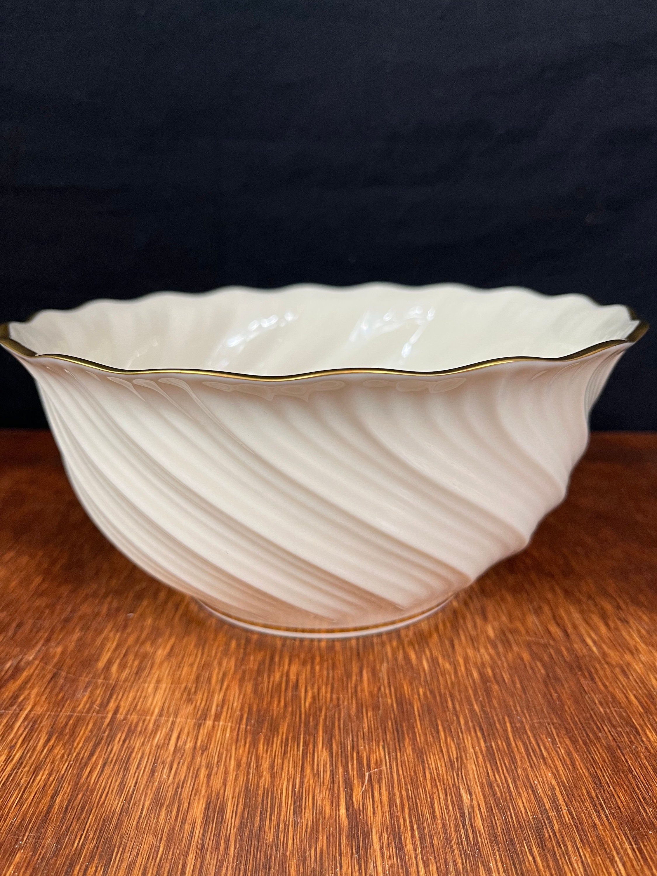 Vintage Lenox China 8" Serving Bowl - Richmond Collection - Swirl ...