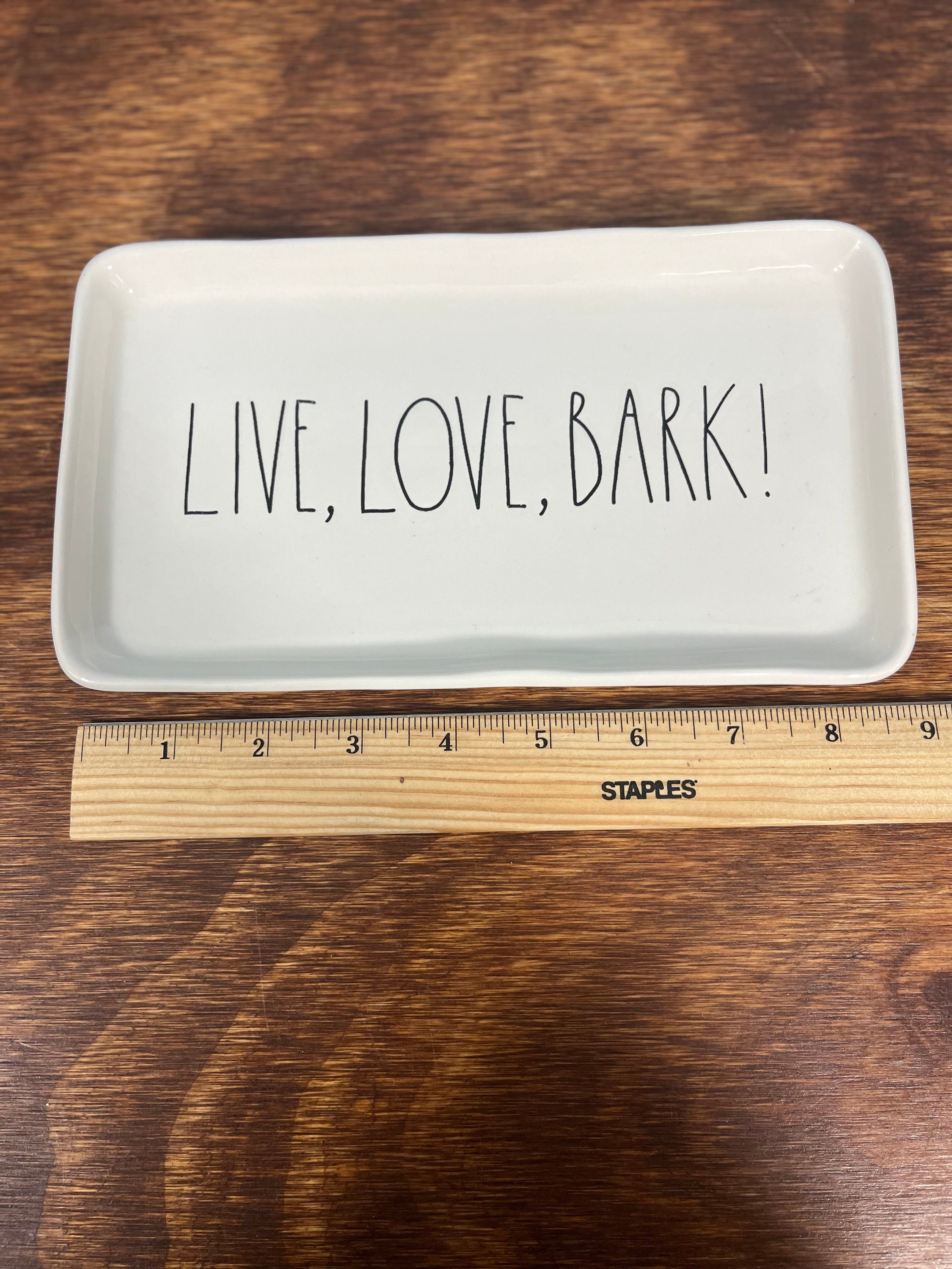 Rae Dunn Artisan Collection by Magenta Rectangular Ceramic Dish ...