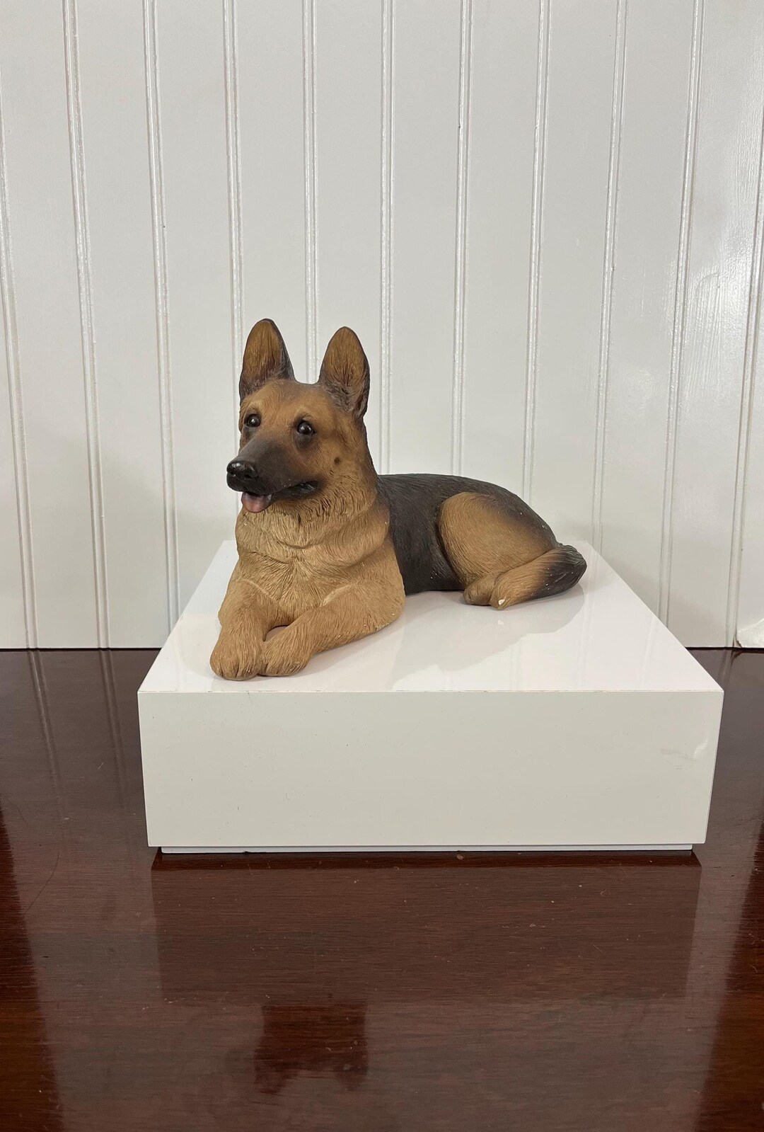 Vintage Sandicast Reclining "german Shepherd" by Sandra Brue - Cast ...